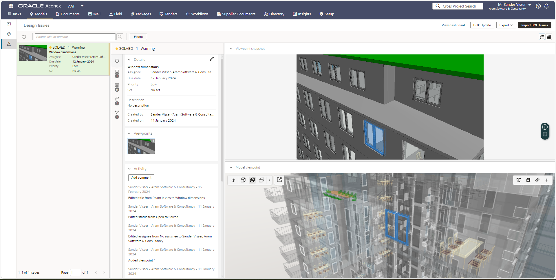 Oracle Aconex - Aram is uw kennispartner in projectbeheersing